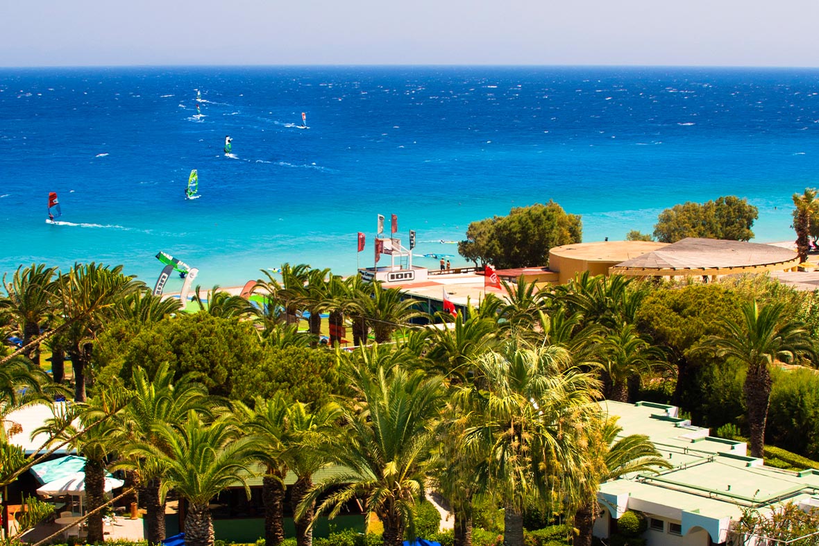 Griechenland - Rhodos - Rhodos Trianda - Blue Horizon - Surfreisen von ...